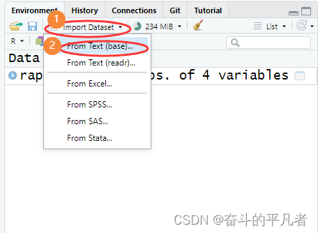 R语言初学的导包问题和解决方案。加载包、导包In data() : 没有‘’这个数据集。Warning message:The ...