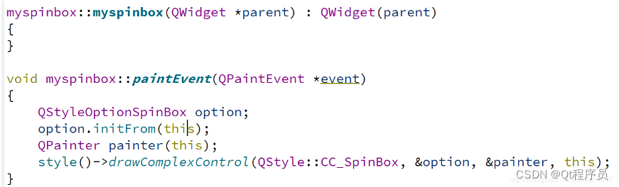 QT风格（QStyle）：绘制一个自定义QSpinBox_qstyleoptionbutton-CSDN博客