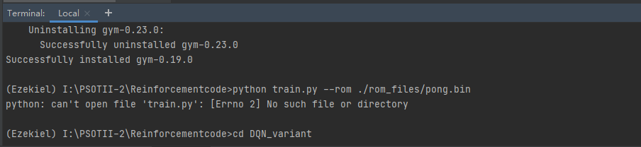 深度强化学习加载Atari游戏运行库：Could not find module “XXXX\lib\site-packages\atari ...