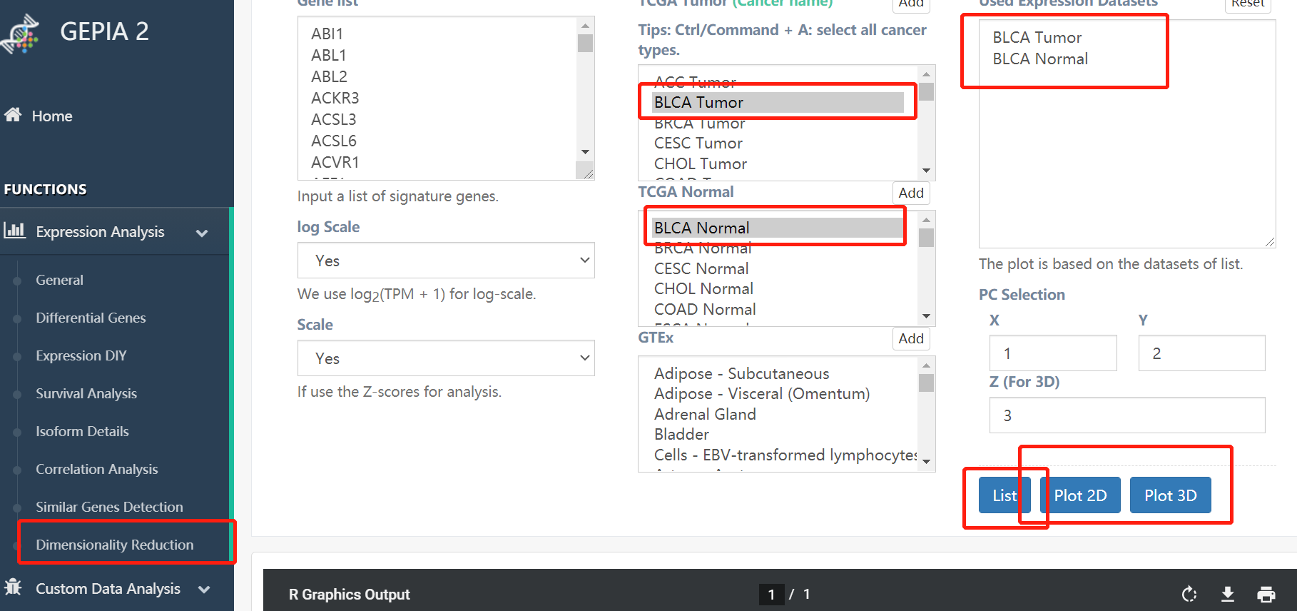 分享分析TCGA的数据库——GEPIA（二）_如何通过数据库预测两个基因间的关系-CSDN博客