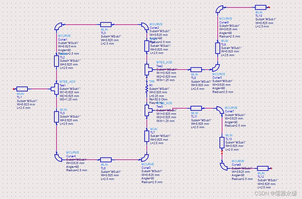 ADS仿真威尔金森功分器学习笔记_四功分器ads仿真-CSDN博客
