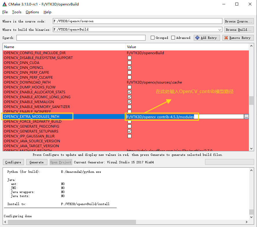 opencv-4.5.3 + opencv_contrib-4.5.3 + vtk-9.0.3编译(全流程)_opencv contrib下载-CSDN博客
