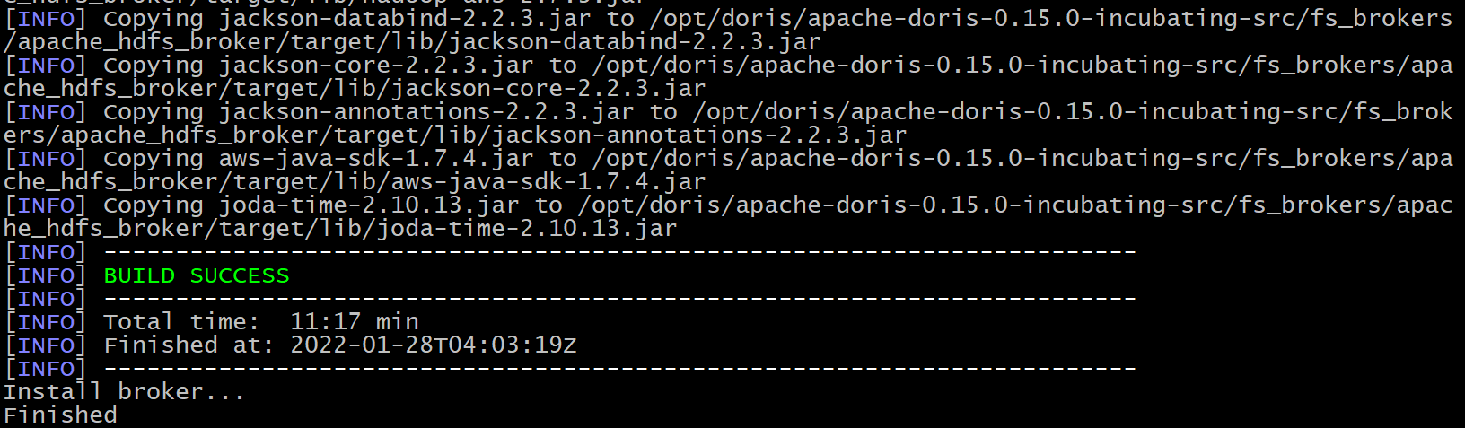 MPP数据库之Doris（2）：Doris之Broker编译_doris broker-CSDN博客