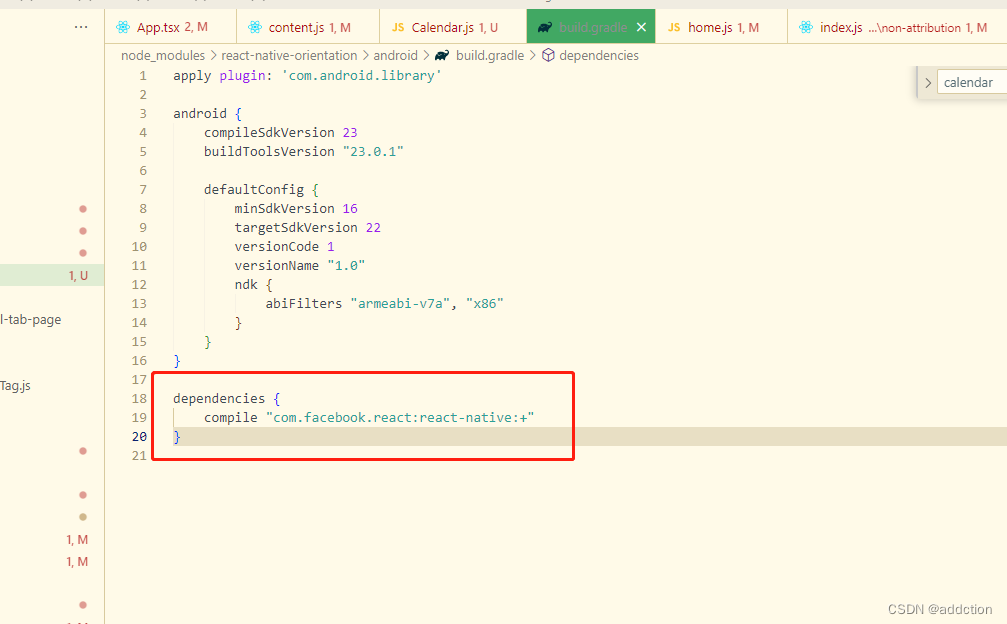 react-native 安装react-native-orientation 运行报错-CSDN博客