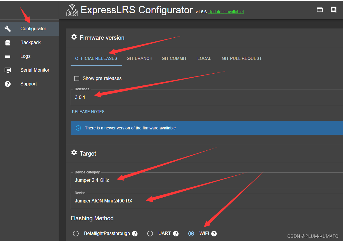 JumperT-PRO 2.4GHz AION RX MINI接收机 FPV穿越机 ELRS远航接收器 （固件升级）_expresslrs configurator下载-CSDN博客