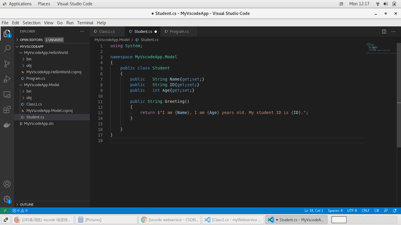 小白使用visual studio code——创建c#项目_vscode 创建c#-CSDN博客