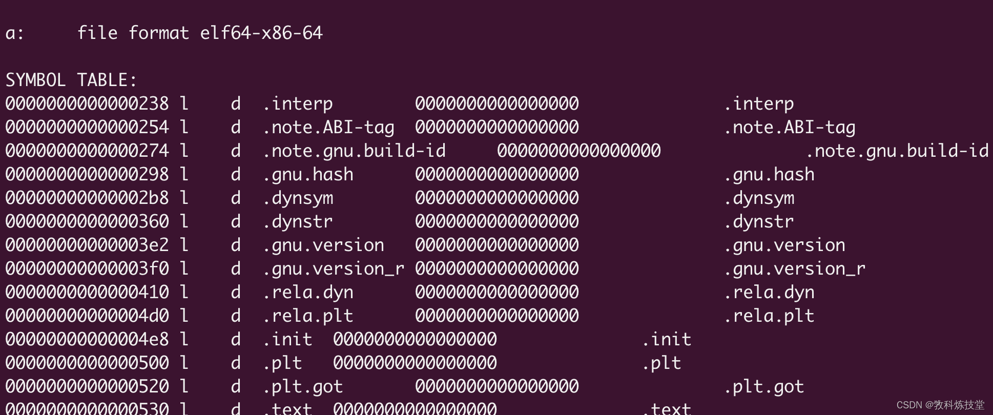 Linux 二进制分析 Linux环境和工具(chapter 1file Format Elf64 Little Csdn博客