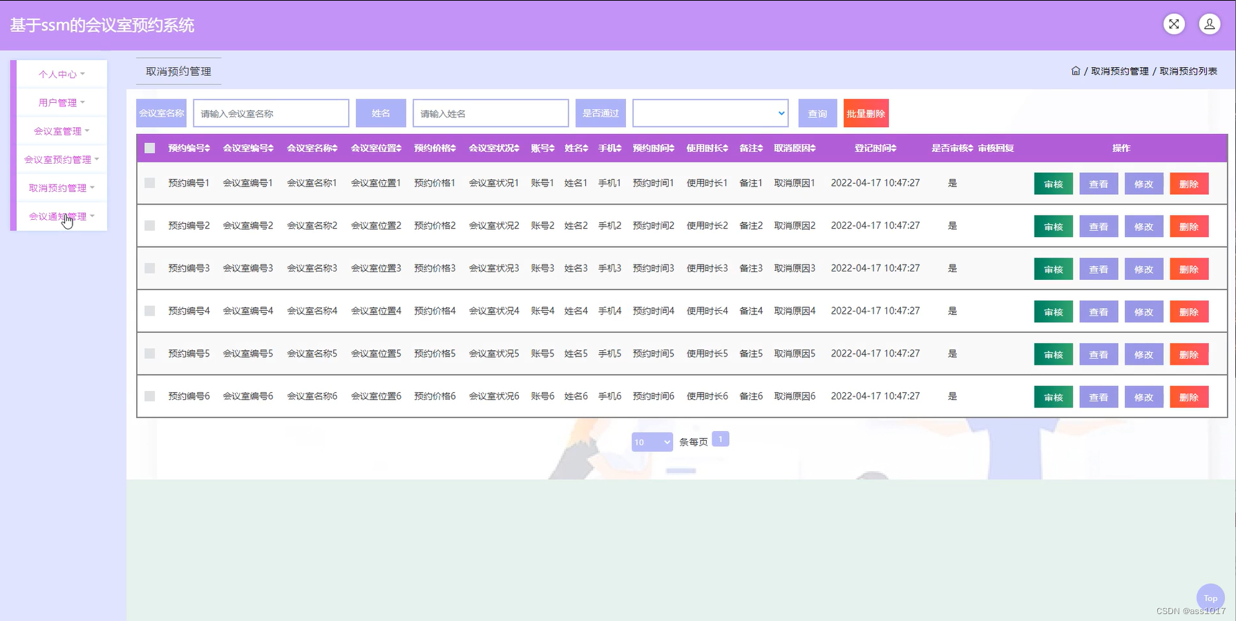 附源码 Javassm计算机毕业设计基于ssm的会议室预约系统txk31源码程序数据库部署 Csdn博客