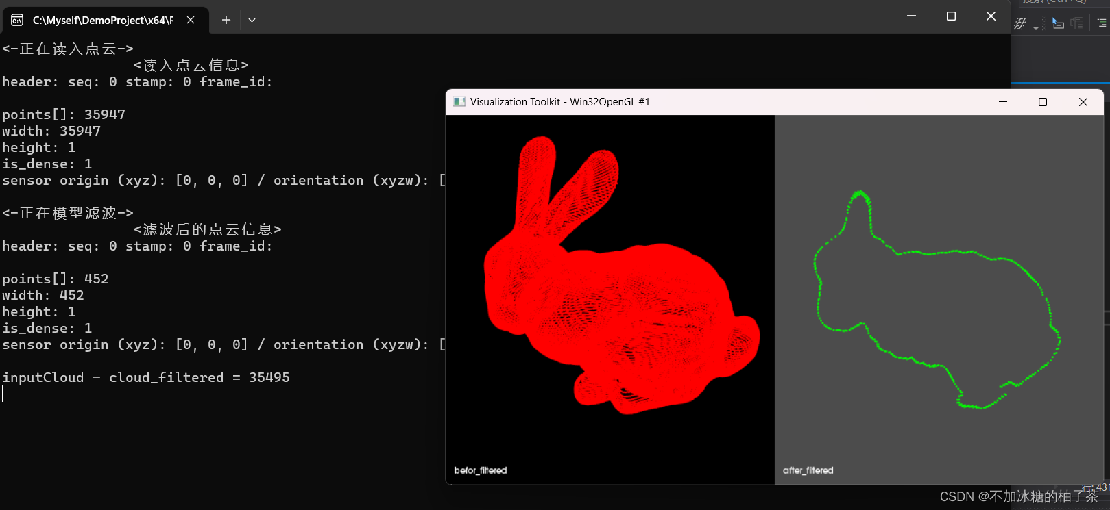 PCl点云滤波(2）半径滤波、条件滤波、索引提取、投影滤波、模型滤波_pcl基于半径滤波-CSDN博客