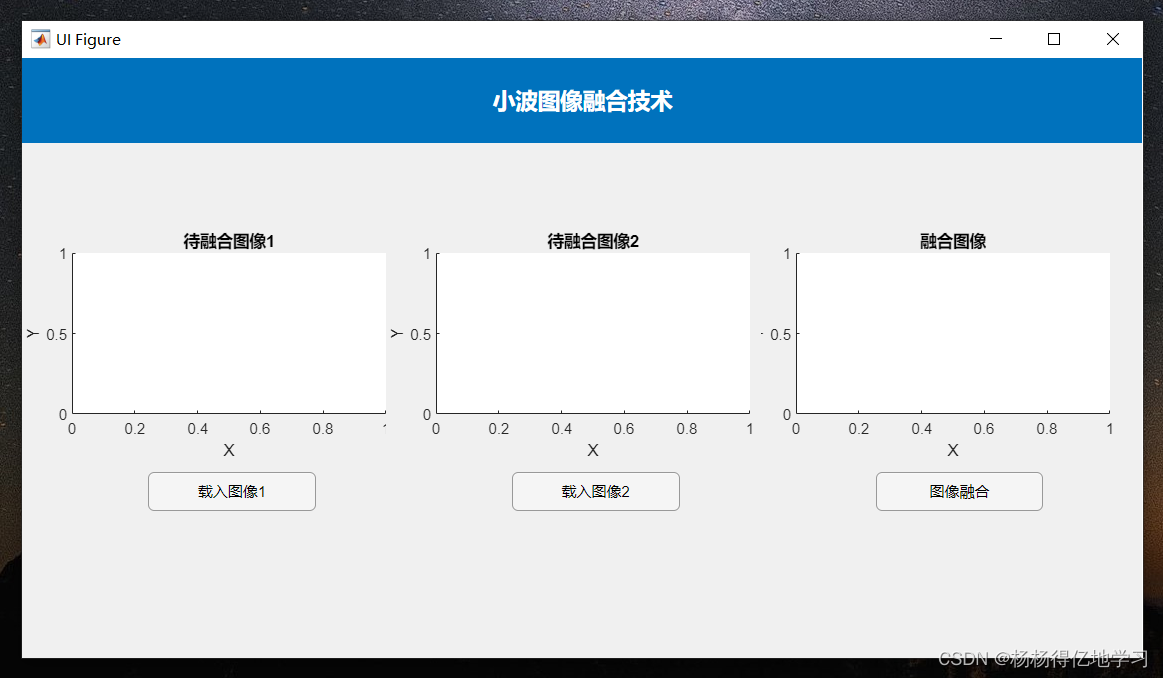 基于小波技术进行图像融合(matlab App Designer实现)小波变换图像融合 Csdn博客