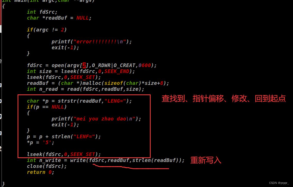 Linux 系统编程 文件部分（open、write、read、close、lseek 光标 、creat 创建 、查找并修改p Strstr（fd “leng “）file Fp