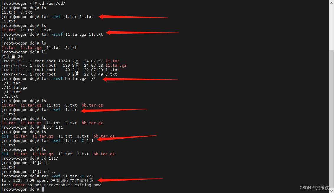 Linux 解压和压缩_lunix解压 csdn-CSDN博客