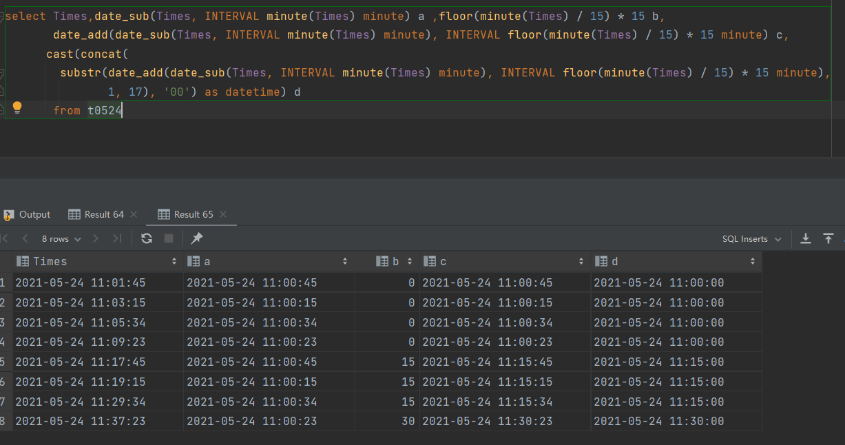 SQL每日一题(20210524)如何用SQL查询出每隔15分钟的记录数_sql查询每隔15分钟记录-CSDN博客