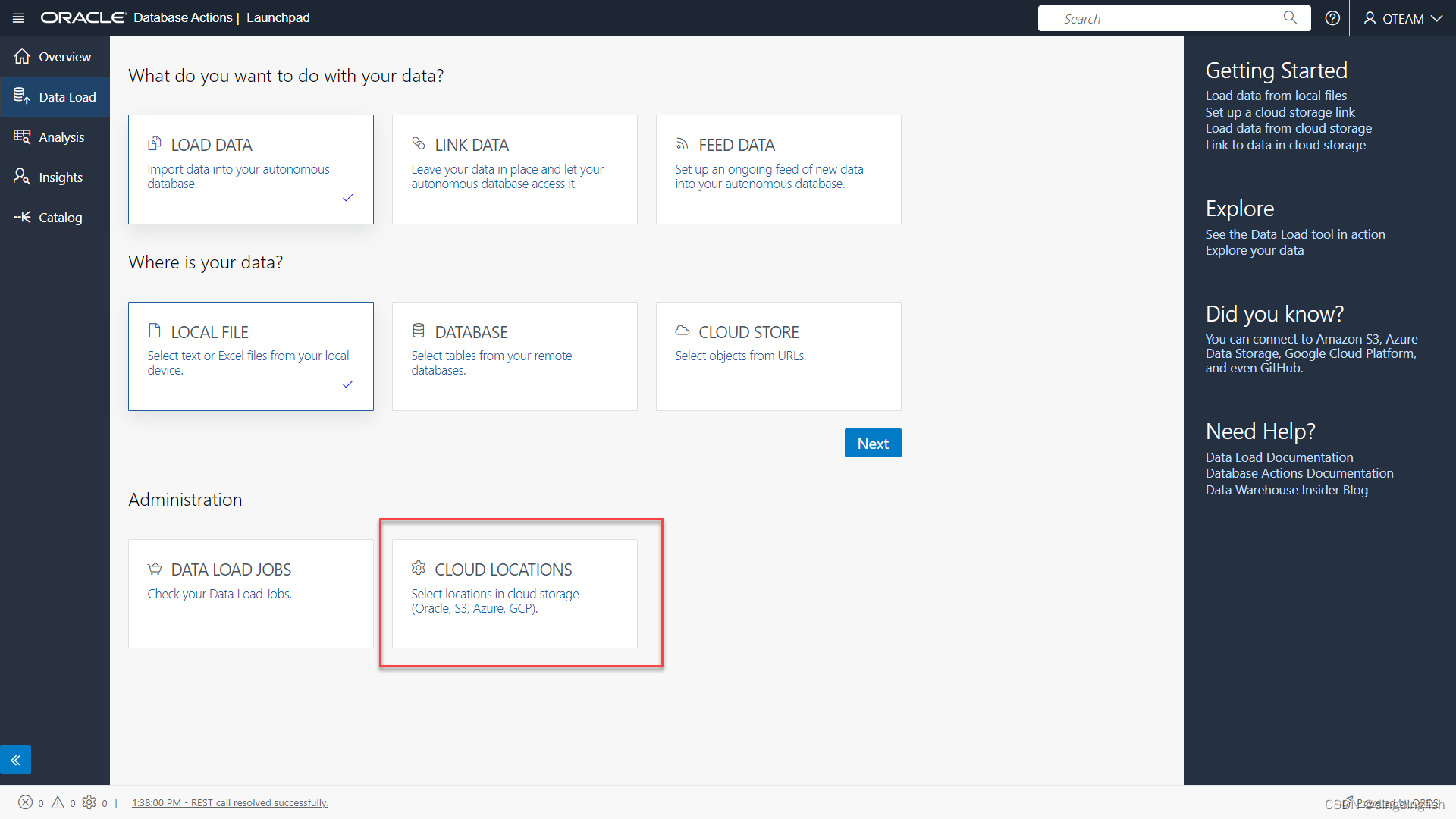 Oracle LiveLabs实验：Self-service Tools for Everyone Using Oracle Autonomous Database_using nls ...