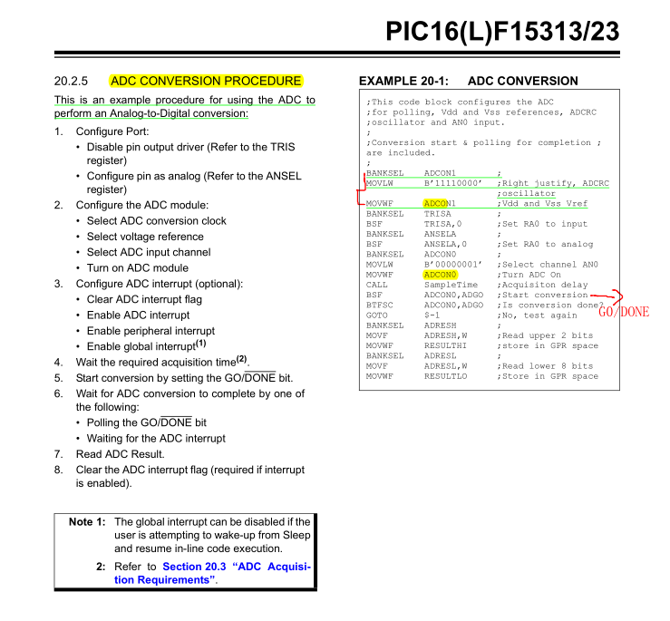 PIC16F15323单片机 （ADC）--汇编+C语言_pic16f adc c-CSDN博客