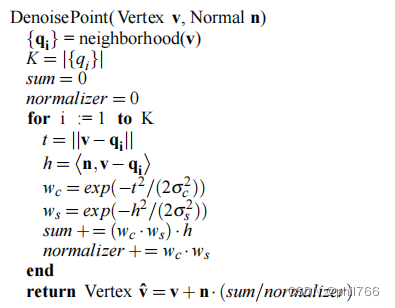 Bilateral Mesh Denoising论文-CSDN博客