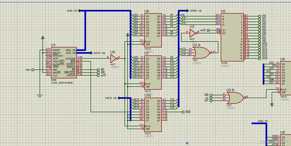 proteus绘制流水灯原理图中74273高低电平出错_proteus交通灯中74273运行有一边标红-CSDN博客