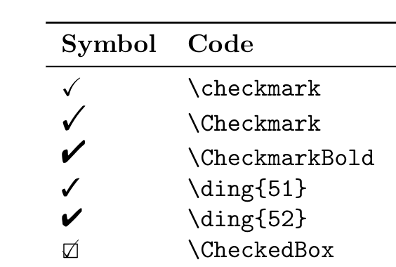 LaTeX 对号和错号_Xovee-GitCode 开源社区