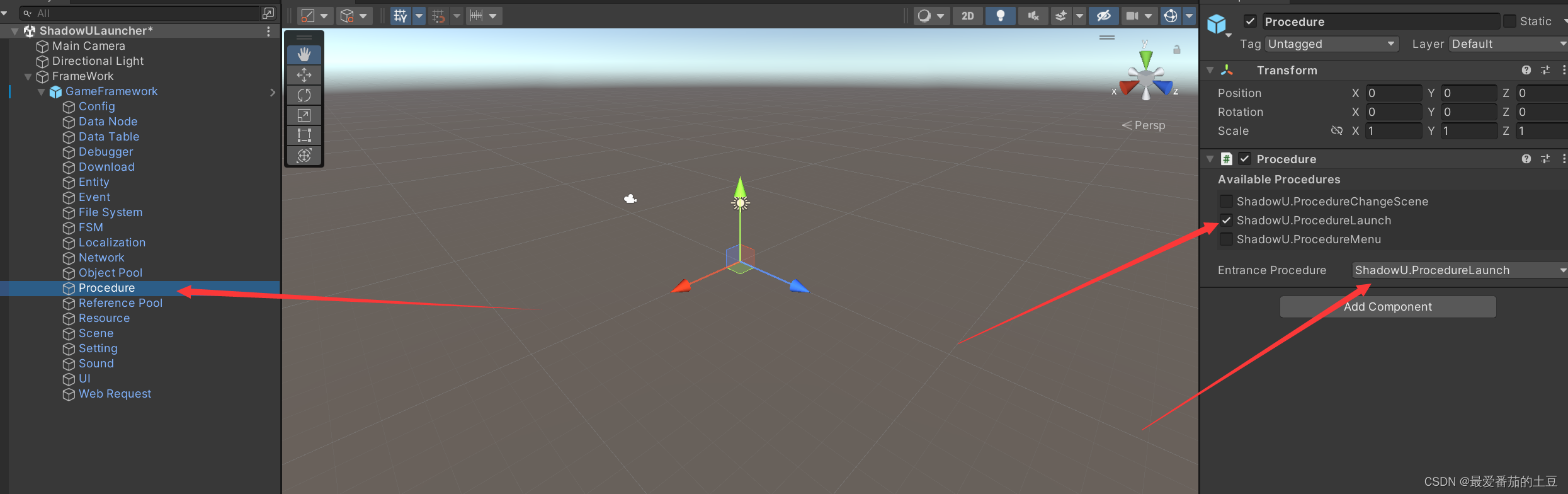 GameFrameWork框架(Unity3D)使用笔记(二）ProcedureChangeScene_procedurelaunch-CSDN博客