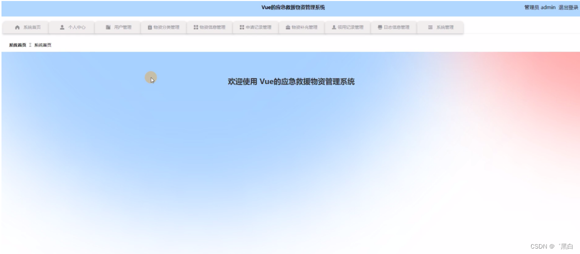 计算机毕业设计springbootvue的应急救援物资管理系统pzg1h9【附源码数据库部署lw】 Csdn博客 1107