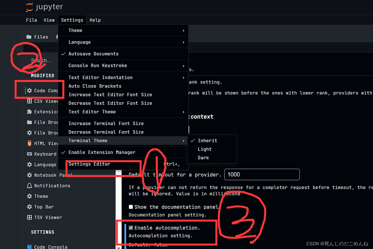 Jupyter notebook7版本的代码补全_jupyter7自动代码补全-CSDN博客