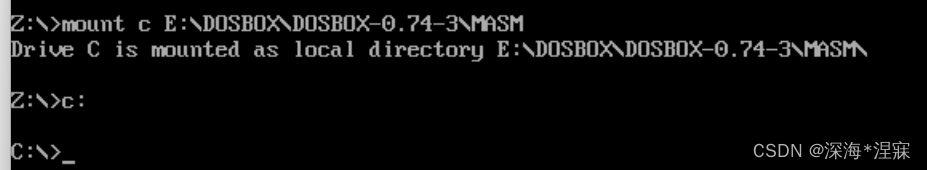 DOSBox安装与简单编译汇编_dosbox怎么编写程序-CSDN博客