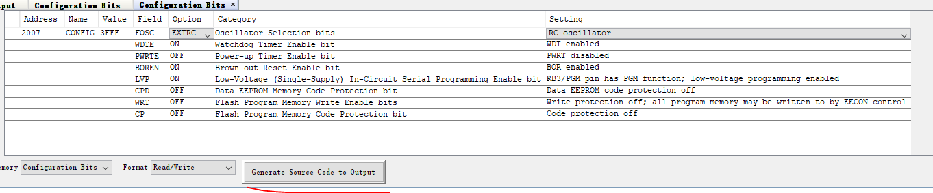 PIC16F877A单片机（如何写 配置字）_pic16f877a配置字节-CSDN博客