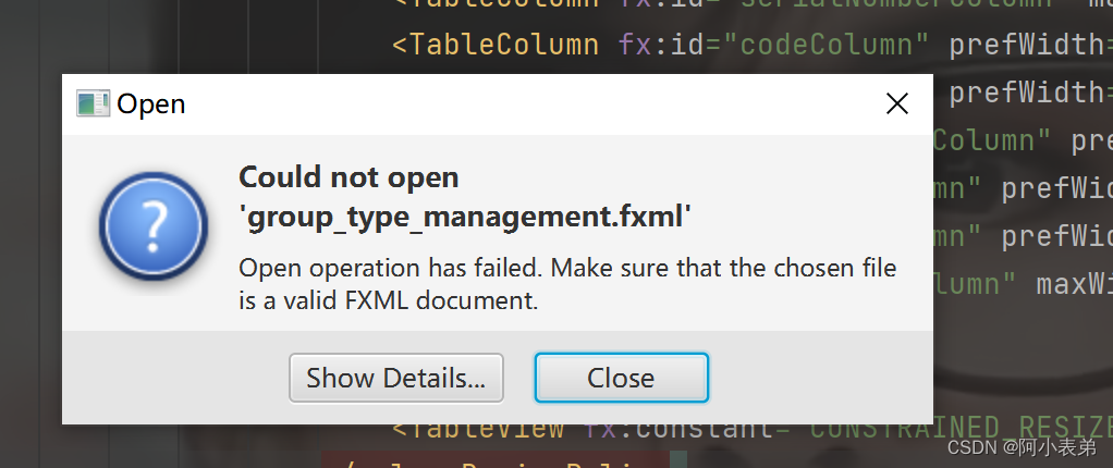 利用javaFx编程时引入第三方jar包，用SceneBuilder打开对应fxml文件报错时各种原因汇总_建立fxml文件报错-CSDN博客