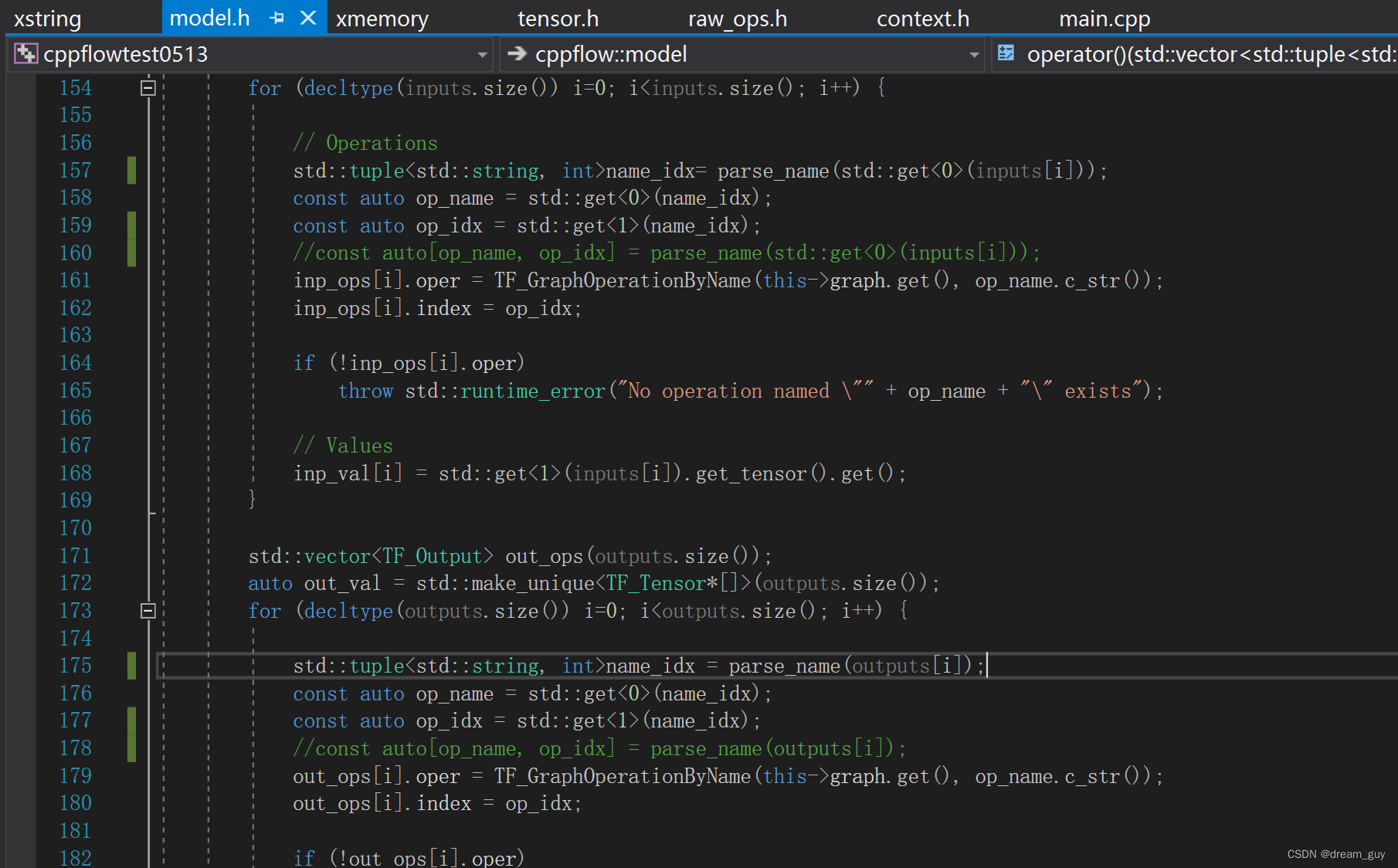 cppflow-master中model.h的更改-----＞ error C2429:需要编译器标志；/std:c++17_编译器错误 c2429-CSDN博客