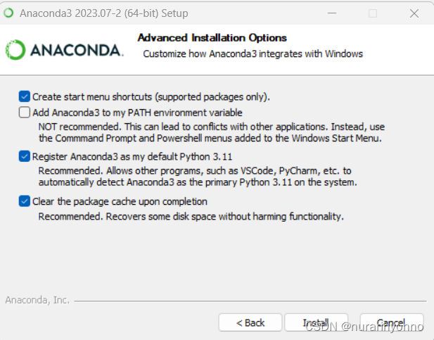 超详细Anaconda3安装步骤（win11）及Jupyter Notebook路径设置-CSDN博客