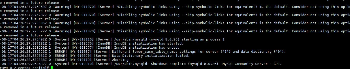 Docker installs mysql8.0, modifies the case-insensitive configuration ...