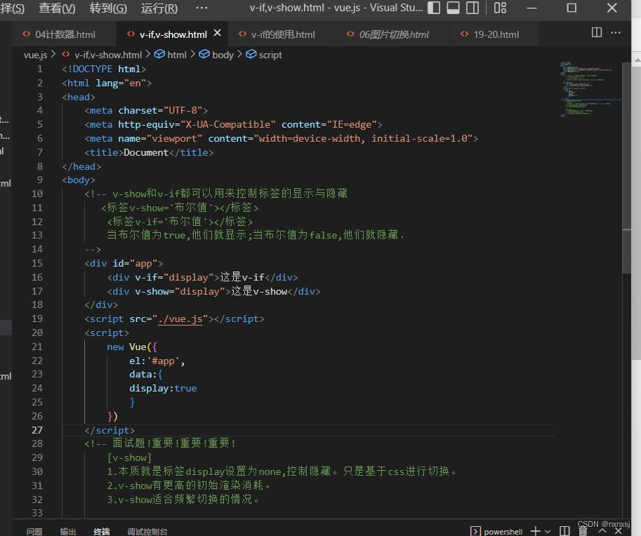 v-show和v-if笔记_v-show有更高的初始渲染消耗-CSDN博客