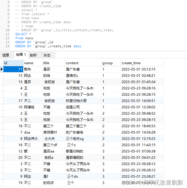 Mysql分组排序 Csdn博客 