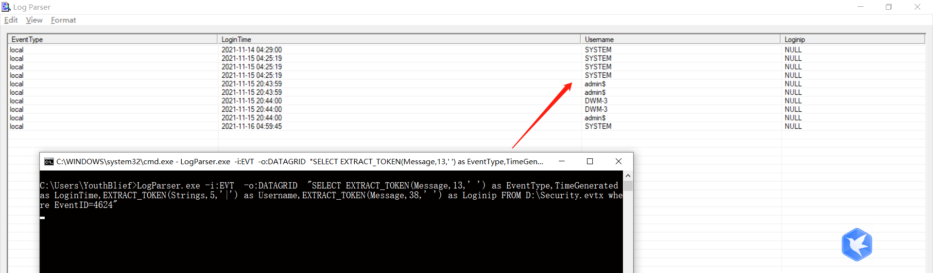 windows日志分析 及 Log Parser使用记录_如何使用logparser查询登录失败-CSDN博客