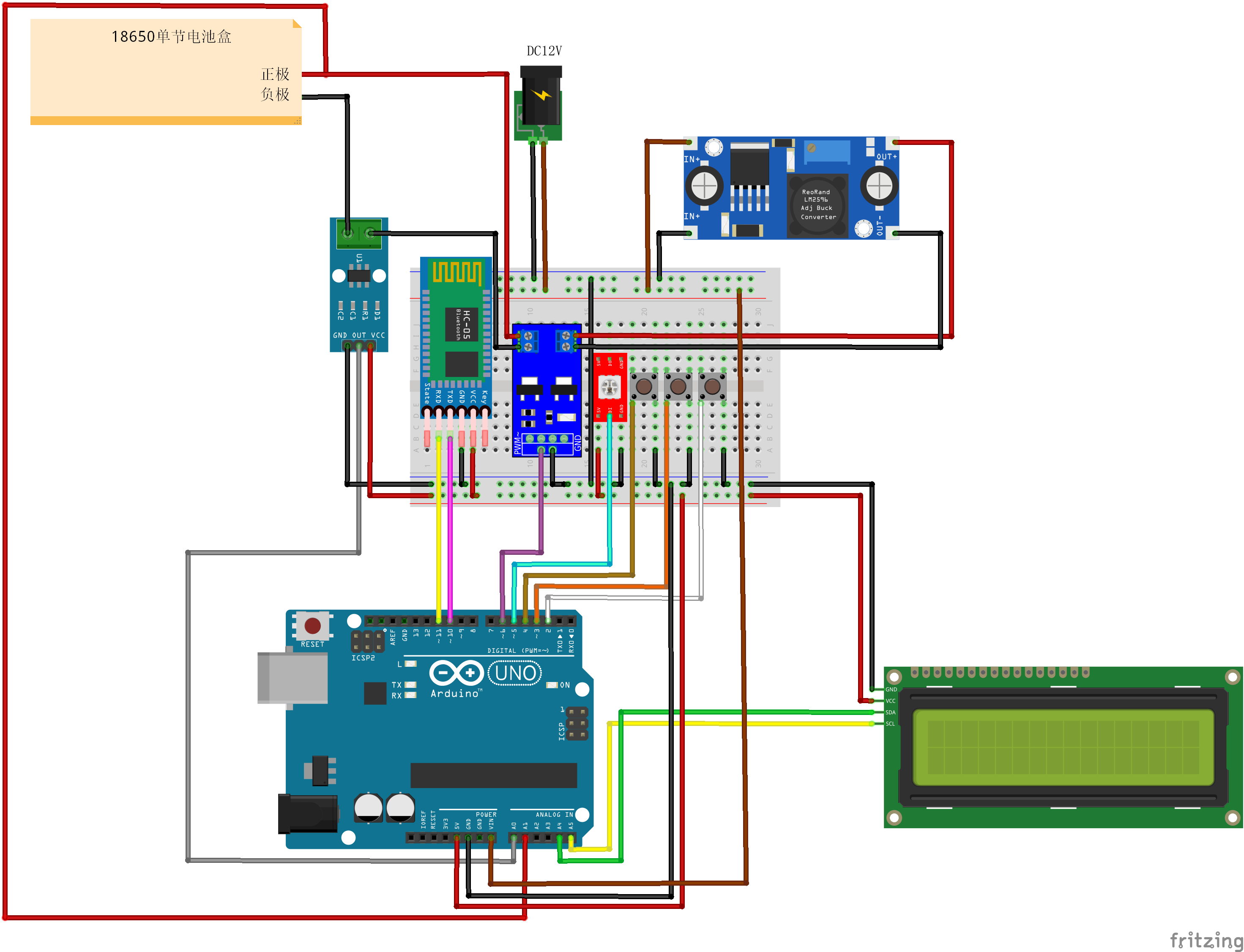 Fritzing软件绘制Arduino面包板接线图传感器模块库文件234_acs712接线-CSDN博客