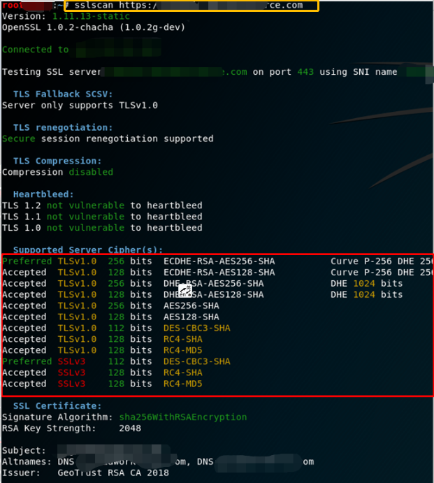 SSL/TLS协议信息泄露漏洞(CVE-2016-2183)【原理扫描】处理-CSDN博客