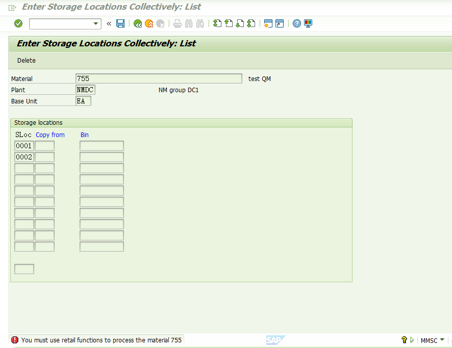 SAP RETAIL 使用MM41创建的物料不能使用MMSC扩展其存储地点_sap mm42扩充工厂-CSDN博客