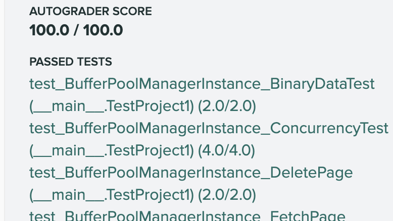 CMU15-445 数据库实验全满分通过笔记 2021 Fall bustub-cmudb lab_github cmu 15-445 2021-CSDN博客