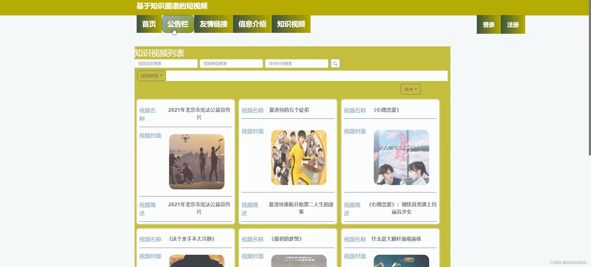 Springboot基于知识图谱的短视频推荐系统设计与实现 毕业设计 附源码231115知识图谱视频推荐 Csdn博客