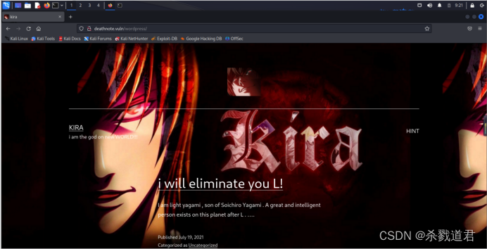 deathnote1靶机超详细新手笔记_靶场deathnote-CSDN博客