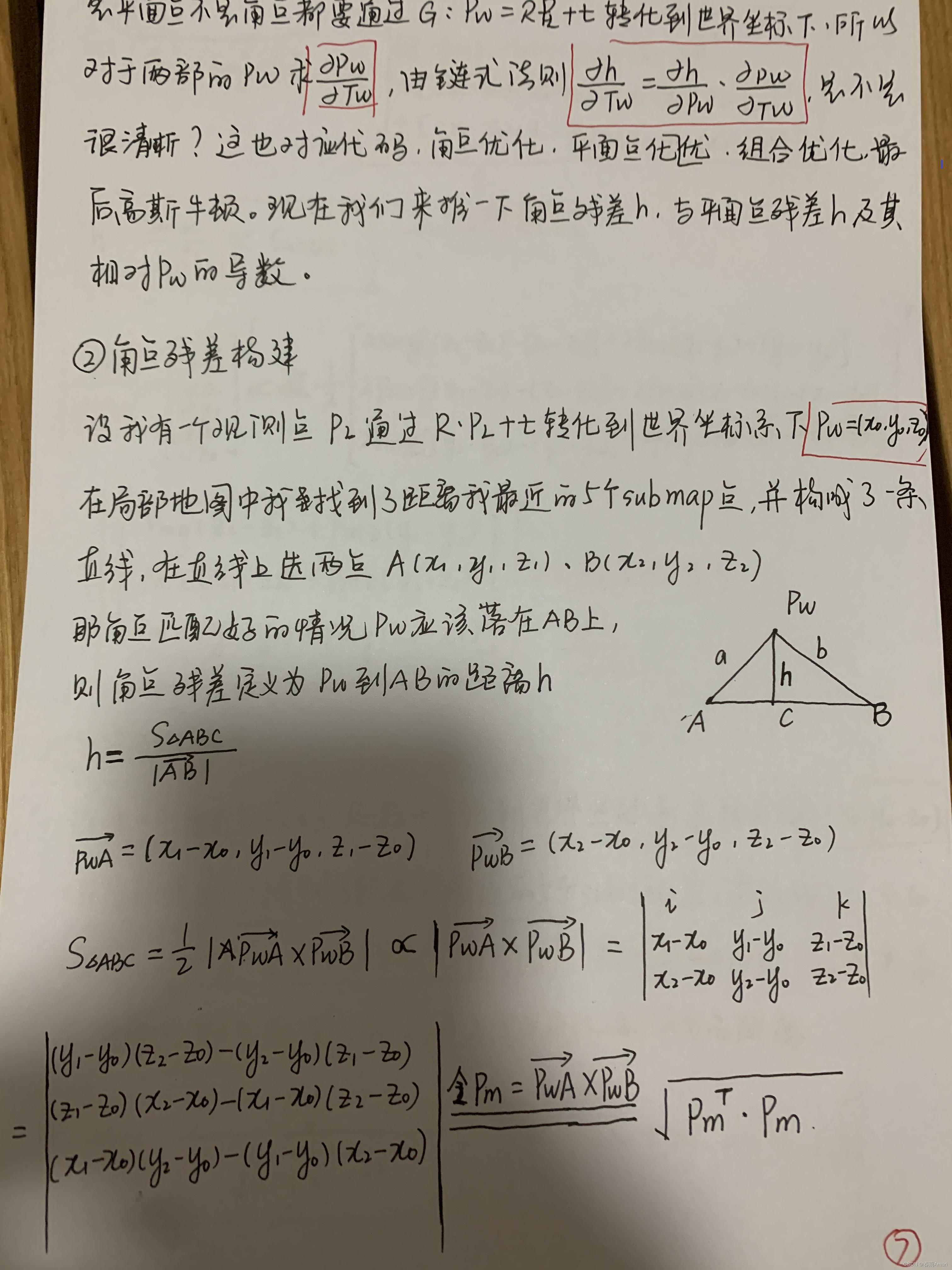 高斯牛顿法求解最小二乘原问题、高斯牛顿优化lio-sam角点、平面点残差公式推导（手撸版）_角点的残差-CSDN博客
