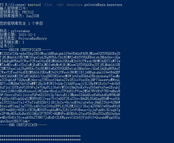 使用JDK自带的 keytool 工具生成公私钥证书库_jdk keytool-CSDN博客