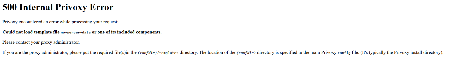 500 Internal Privoxy Error-CSDN博客