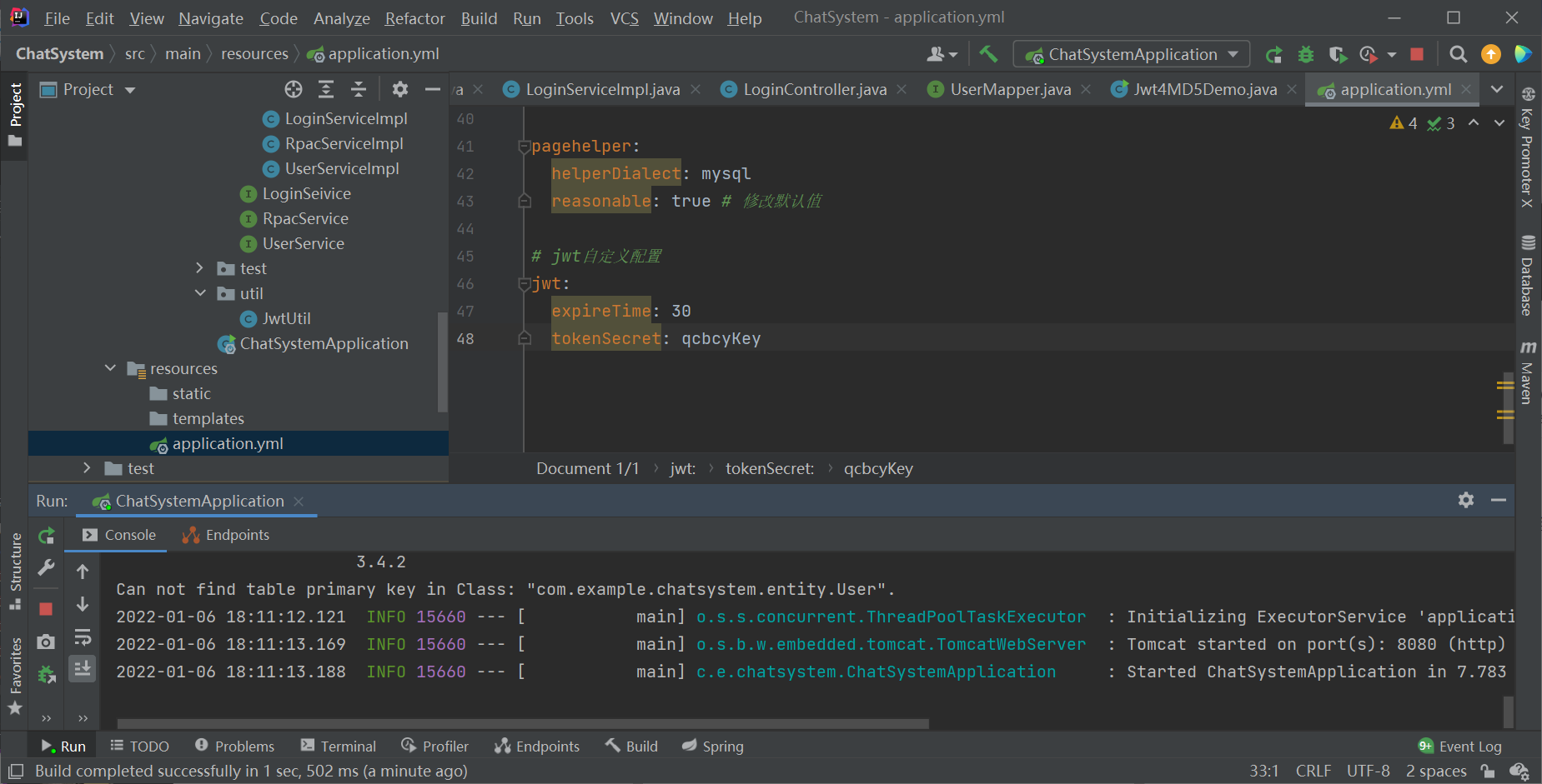 Could not resolve placeholder ‘jwt.expireTime‘ in value “${jwt.expireTime}的解决方式_could not ...
