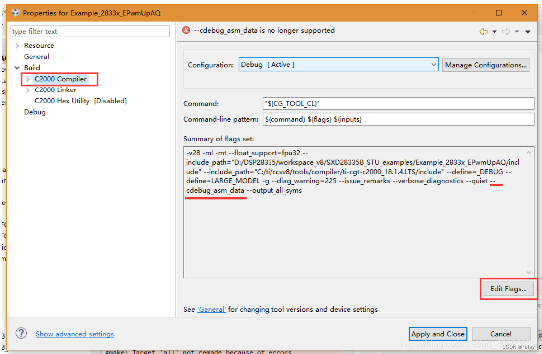 CCS9.1导入F28069M例子工程 遇到的一些问题_ccs中edit build-flags-CSDN博客