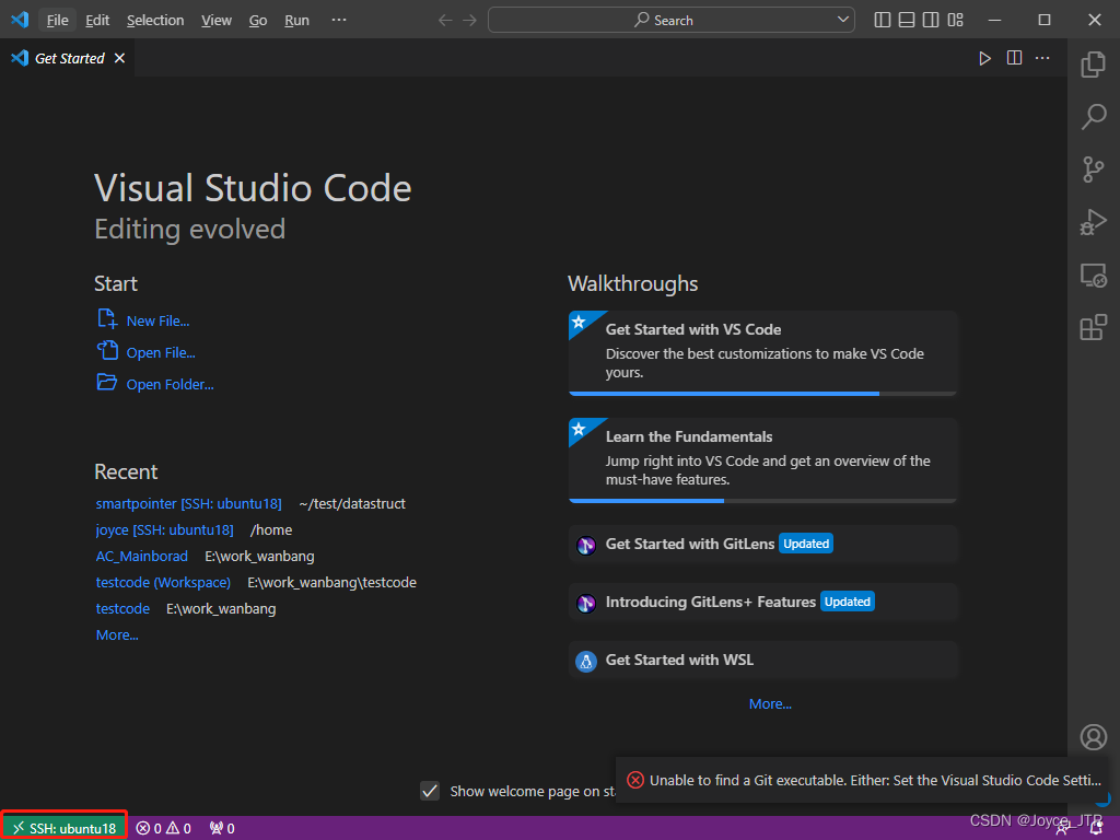 VSCode + RemoteSSH实现虚拟机Linux下开发_vscode在ssh remote-CSDN博客