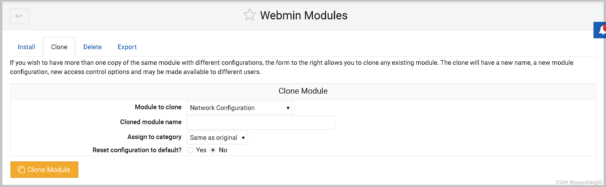 Webmin--Webmin Configuration模块-CSDN博客