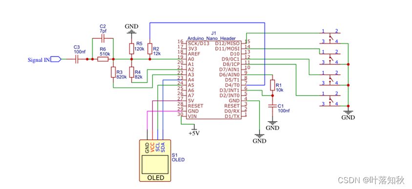 Arduino Nano 20khz 袖珍型数字示波器arduino 示波器 Csdn博客