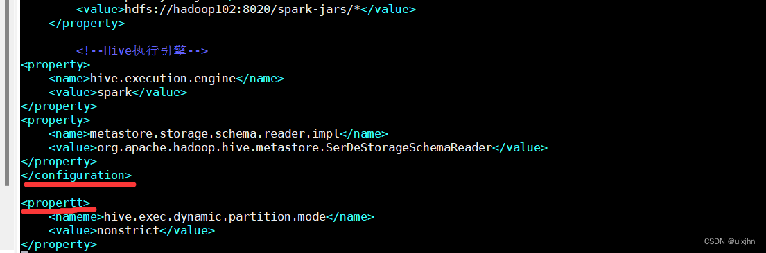 HIve启动：Illegal to have multiple roots (start tag in epilog?).-CSDN博客