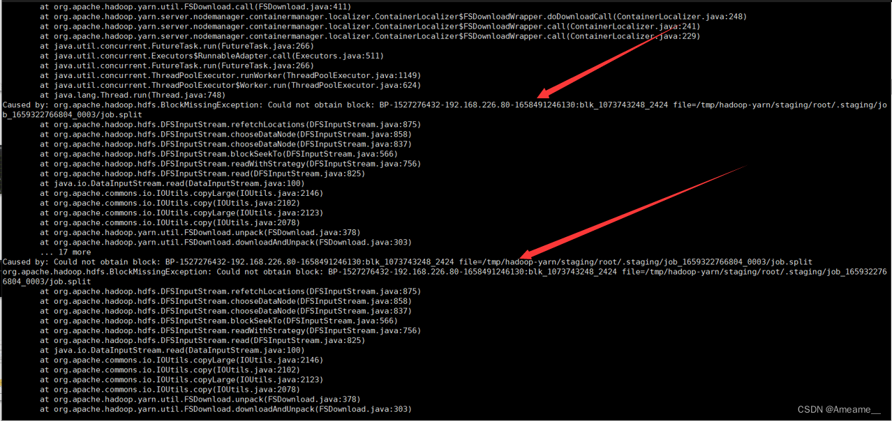 Application application_xxx failed 2 times due to AM Container for attempt_xxx exited ...
